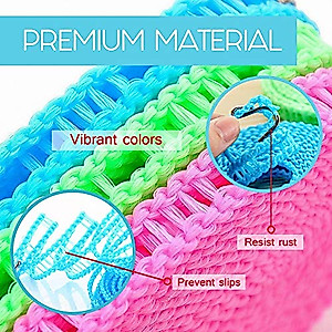 Foshine Clotheslines 3 Pack Blue Pink Green 1.64ft Length Camping Clothesline Clothes Drying Rope Portable Windproof Travel 5m Clothesline for Indoor Outdoor Laundry Windproof Clothes Line