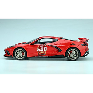 Real Art Replicas 2020 Chevy Corvette Stingray 104th Indy 500", Red 1/18 Diecast Car