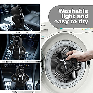 Gear Shift Hoodie, Gear Shift Cover, Universal Car Shift Knob Hoodie, Mini Hoodie for Car Shifter, Automotive Interior Cute Gadgets, Car Accessories and Decorations