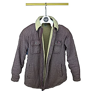 Suit Coat Hanger & Wardrobe Hanger 'Shoulder Saver' by BAKER HANGER - USA Made - 6 Inch Hook (White)