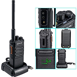 Retevis RT86 Two Way Radios Long Range,High Power Walkie Talkies with 2600mAh Rechargeable,Remote Alarm,Flashlight, Handheld 2 Way Radio for Off-Roading Overland Farm Hunting(2 Pack)