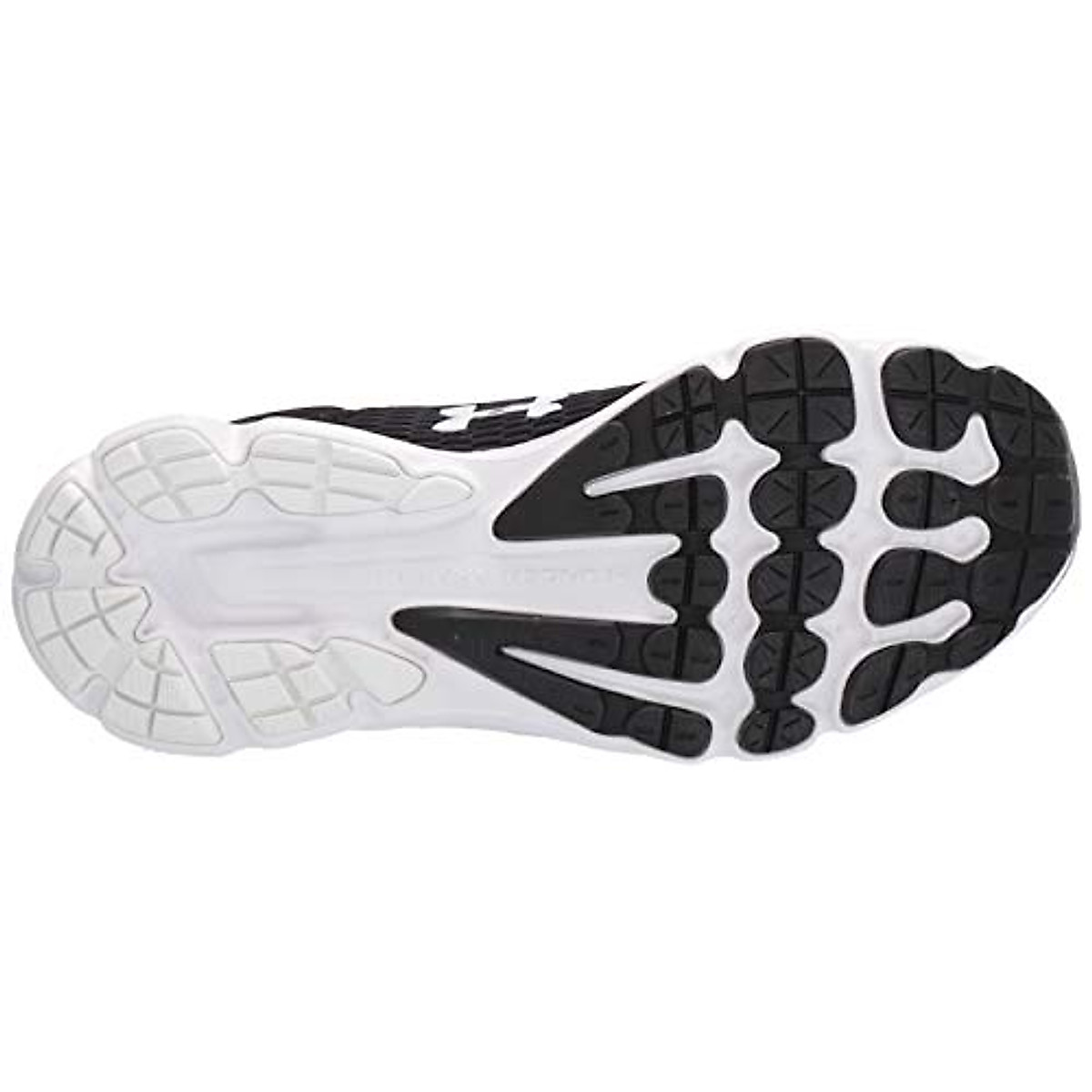 Under Armour Women's Charged Intake 3 Athletic Shoe, black//white, 11 M US