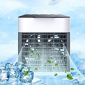 Portable Air Conditioner, 3-IN-1 Evaporative Air Cooler, 4-Speed Mini Air Conditioners with USB for Room/Office/Camping