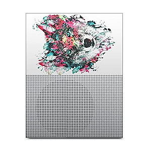 Head Case Designs Officially Licensed Riza Peker Wolf Art Mix Vinyl Sticker Gaming Skin Decal Cover Compatible With Xbox One S Console and Controller Bundle