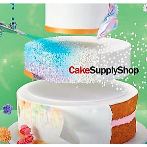 4" X 2" Round Cake Decoration Fake Cake Foam Dummy with Butterfly Cake Topper