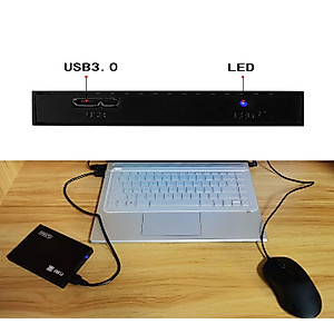 HWAYO 2.5'' 1TB Ultra Slim Portable External Hard Drive USB3.0 HDD Storage for PC/Desktop/Laptop/MacBook/Chromebook/Xbox One (Black)