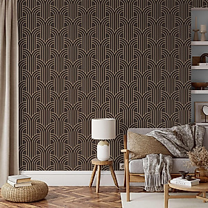 Christy Exorts Vinayl Peel and Stick Self Adhesive Removable Wallpaper, Woody Brown Durable Contact Paper Thicken Upgrade Textured Wallpaper for Living Room,Personal Space (24" x 72")