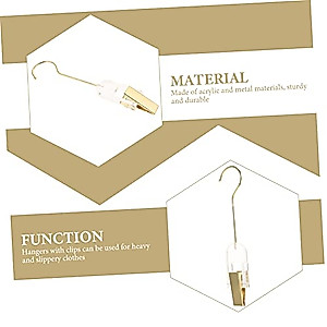 HANABASS 2pcs Coatpin Multipurpose Hanger Skirt Hangers Scarf Hangers for Closet Hat Hangers Clips Laundry Hooks with Clips Underwear Drying Rack Multi-Function Clothes Hangers Closet Hook