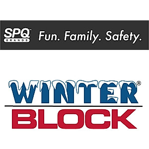 Winter Block WCP1218OV Premium Ground Oval, 12' x 18' Ft, Aboveground Pools Winter Cover 8-Year Warranty, Includes Winch and Cable, Strength & Durability, UV Protection, Solid Blue