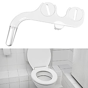 Ultra Slim Bidet Toilet Attachment 7/8 Copper Tee NonElectric Dual Nozzle Water Spray Bidet for Hygienic and Feminine