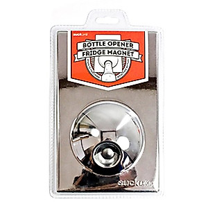 SUCK UK Bottle Opener Fridge Magnet - Chrome