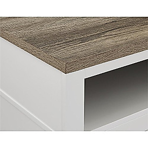 Ameriwood Home Carver Electric Fireplace TV Stand for TVs up to 60" Wide, White