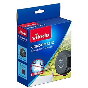 Vileda Cordomatic Retractable Washing Line with 15m Outdoor Clothes Line