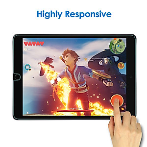 JETech Screen Protector for iPad (10.2-Inch, 2021/2020/2019 Model, 9/8/7 Generation), Tempered Glass Film, 1-Pack