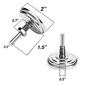 Skyflame 2pcs BBQ Temperature Gauge, 2 Inch Large Dial, Heat Indicator Temp Gauges Grill Thermometer Replacement for Indoor/Outside Pizza Oven Kit