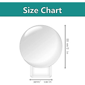 MerryNine Professional Crystal Ball Photograph, K9 Crystal Sun Shine Catchers Ball with K9 Crystal Stand, Decorative and Photography Accessory (50mm)