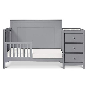 Carter's by DaVinci Dakota 4-in-1 Crib and Changer Combo in Grey, Greenguard Gold Certified