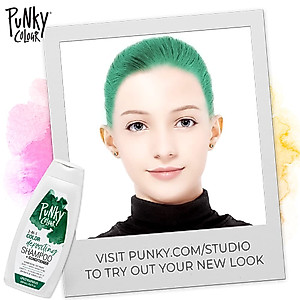 Punky Greengarious 3-in-1 Color Depositing Shampoo & Conditioner with Shea Butter and Pro Vitamin B that helps Nourish and Strengthen Hair, 8.5 oz