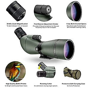 Barska Level ED 20-60x85mm Spotting Scope with Carrying Case