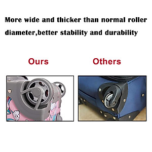 BAMIFEI 18 inches Wheeled Rolling Backpack Multi-Compartment College Books Laptop Bag Business Trip Carry-on, Unicorn