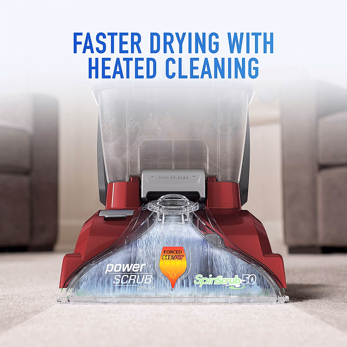 Hoover PowerScrub Deluxe Carpet Cleaner Machine, FH50150NC + 64 oz Everyday Carpet Cleaner Solution, Deep Cleaning Carpet Shampoo, AH31924