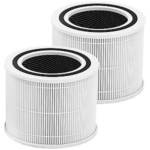 True HEPA Replacement Filter Compatible with 240 Air Purifier, 2 Pack HEPA 14 Filter with High-efficiency Carbon filter and Pre Filter