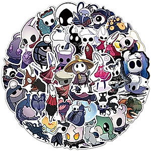 Hollow Knight Game Stickers| 50 Pcs | Larger Vinyl Waterproof Stickers for Laptop,Bumper,Water Bottles,Computer,Phone,Hard hat,Car Stickers and Decals, Game Stickers for Kid Teen Adult (HK)