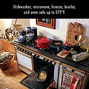 STAUB Ceramics Rectangular Baking Dish Set, Casserole Dish, Baking Pans for Lasagna, Cake, 2-Piece, Rustic Turquoise