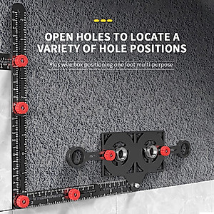 Multi Angle Aluminum Alloy Measuring Ruler, 16-Sided Angle Measurement Tool with Hole Punch Locator, Aluminum Alloy Multi-Function Angle Ruler (16-Sided)