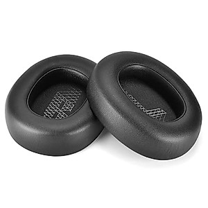 Live 650 BTNC Ear Pads, Replacement Protein Leather Earpads Memory Foam Ear Cushions Pads for JBL Lifestyle E65BTNC Live 650BTNC Tune 660BTNC Duet NC Noise-Cancelling Headphones - Leather Black