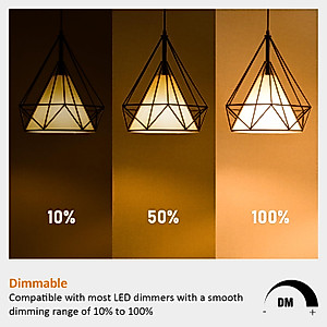 Maelsrlg BA15D LED Bulb, 50W Equivalent, 120 Volt, Soft White 2700K, Dimmable, Double Contact Bayonet Base, 5W 600 Lumen, 5-Pack