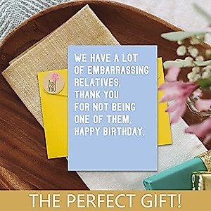 Pibypil Funny Happy Birthday Card For Sister In Law, Mother In Law, Son In Law, Daughter In Law, Brother In Law