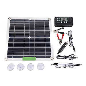 200 Watt 12V Portable Solar Panel Kit | Monocrystalline Solar Panel with Solar Charge Controller | Fast Charging QC3.0 USB C | Ideal for Car Automotive Boat Marine RV Camping (100A)