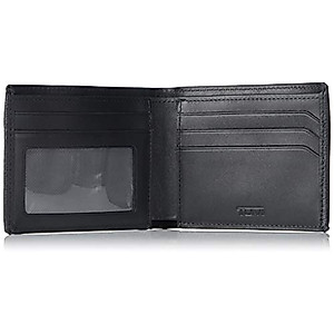 TUMI Nassau Double Billfold Wallet - Leather Wallet for Men with ID Window and 4 Card Pockets - Men's Wallet, Card Cases, and Money Organizers - RFID Protected Wallet - Textured Black