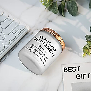 Scented Candles Retirement Gifts for Women or Men, Best Happy Retirement Gift for Mom Sister Grandma Her Friend Coworker Teacher Boss Employee Retire Presents, Lavender