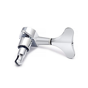 Metallor Guitar Sealed Tuners Tuning Pegs Machine Heads 4 In Line for Right Hand 4 String Bass Guitar Chrome.