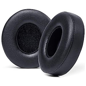 WC Extra Thick Replacement Earpads for Beats Solo 2 & 3 by Wicked Cushions - Ear Pads for Beats Solo 2 & 3 Wireless ON-Ear Headphones - Soft Leather, Luxury Memory Foam, Strong Adhesive | Black