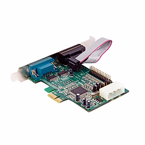 StarTech.com 2S1P Native PCI Express Parallel Serial Combo Card with 16550 UART - PCIe 2x Serial 1x Parallel RS232 Adapter Card , TAA (PEX2S5531P)