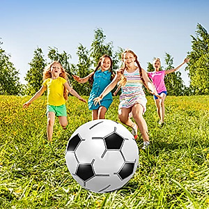 HAOOIE 4 Pack Giant Inflatable Soccer Ball 27 Inch Large Beach Balls Bulk Pool Toys Beach Toys Beach Party Decoration for Water Sports Games Party Supplies