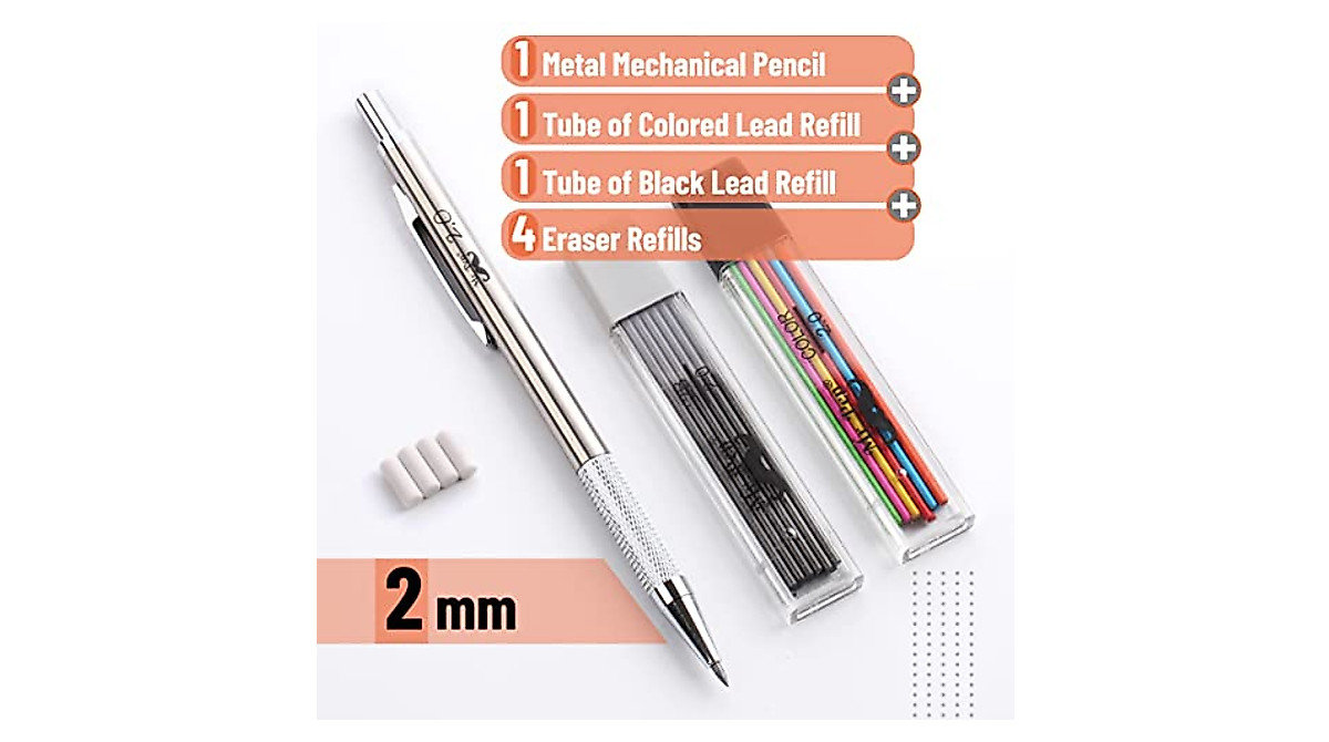 Mr. Pen 2mm Metal Mechanical Pencil - Drafting & Drawing