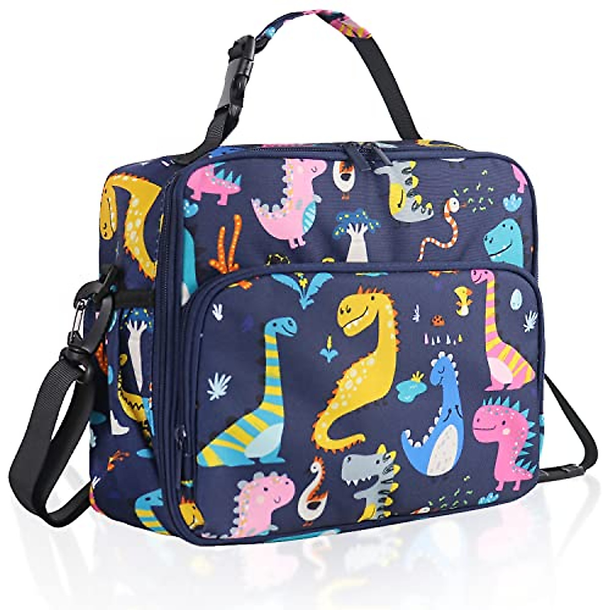 Mesa Lunch Bag for Kids - Kids Lunchbox for School, Daycare, Kindergarten - Insulated Lunch Box for Girls & Boys (Dinosaur)