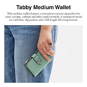 Coach Women's Tabby Medium Wallet, Aquamarine, One Size