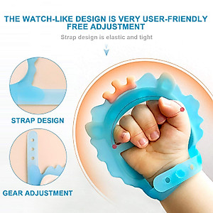 Towwi Baby Teething Toys for 0-6 and 6-12 Months Baby Teethers 3 Packs for Infants, BPA-Free, Eco-Friendly Non-Toxic Silicone, Adjustable Wristband Chew Natural teethers for Babies