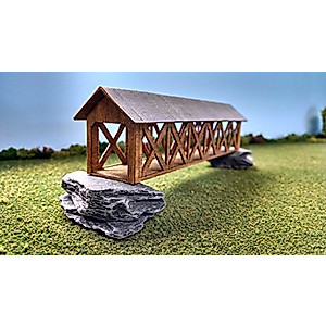 Train Time Laser N Scale Laser Cut Covered Bridge Kit