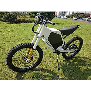 19" Motorcycle Wheel & Seat 3000W-8000W Powerful Electric Mountain Bike MTB Ebike Beach Cruiser (750C TFT Display, 72V8000W(150A Sine-Wave Controller) + 40AH Panasonic Cell Battery)