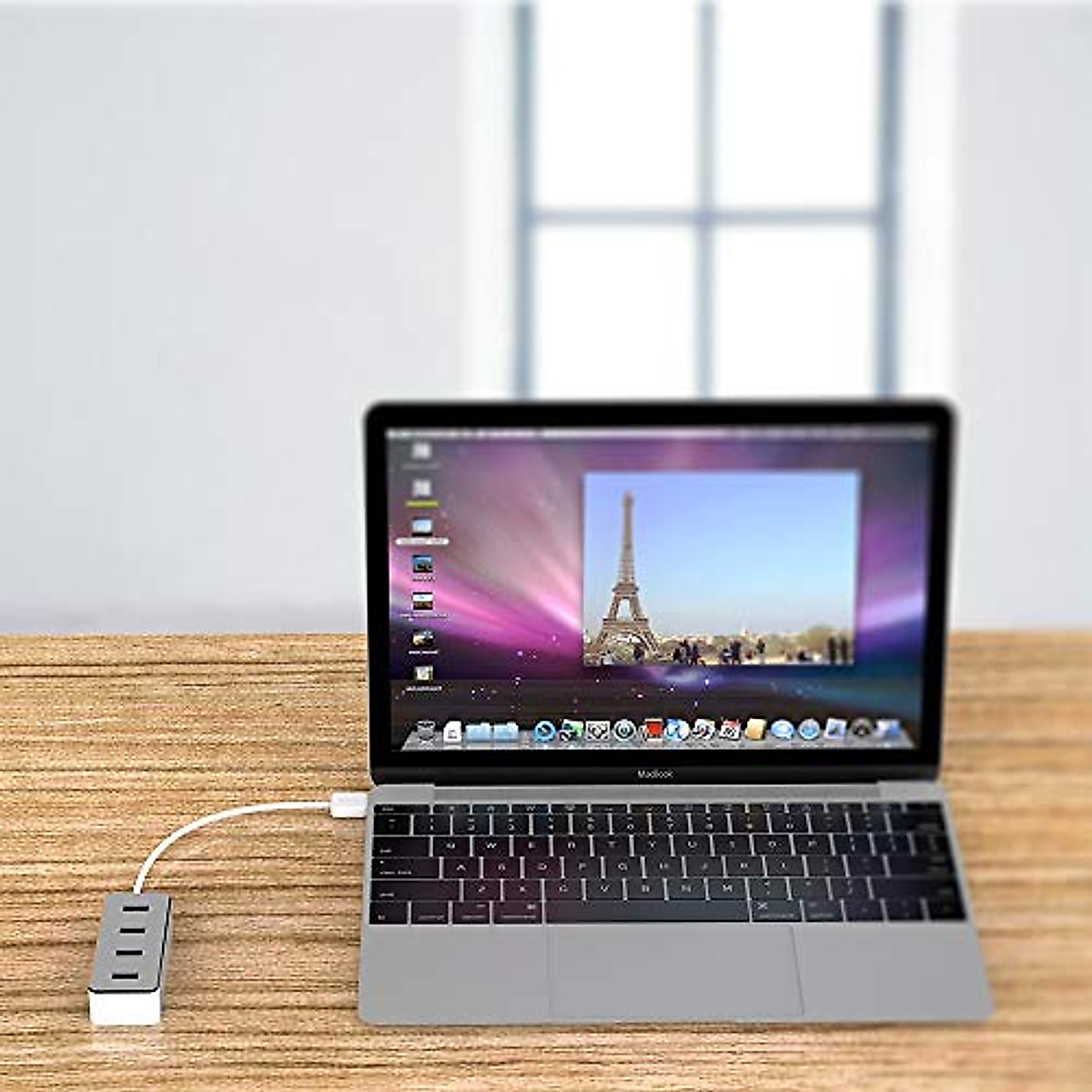 Lysee Data Cables - 4-Port USB Hub Splitter High Speed Transmission GNS-S01 Four Aluminum Alloy 3.0 USB Hub - (Color: Rose Gold)