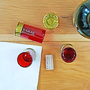 Fairly Odd Novelties 12 Gauge Shotgun Shell Shot Glasses Funny Gun Hunting Father's Day Dad Novelty Gag Gifts, Set of 4 Shot Gun Shell Shot Glasses, perfect Redneck Gifts! FON-10052