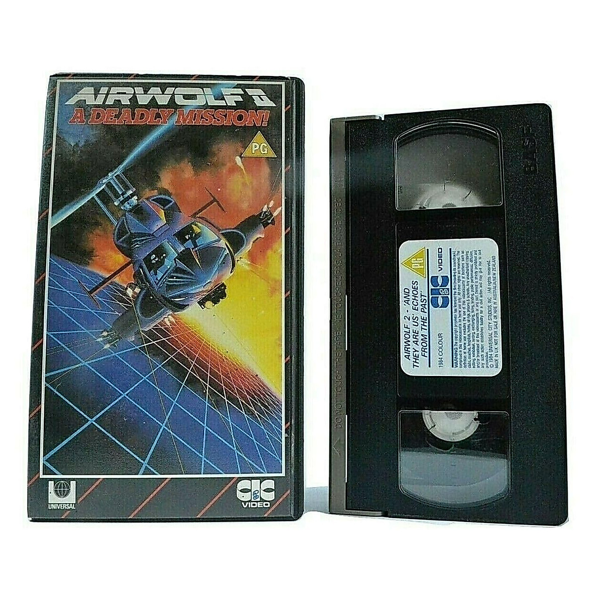 Airwolf 2: A Deadly Mission - Action Adventure -'Echoes From The Past'- Pal VHS
