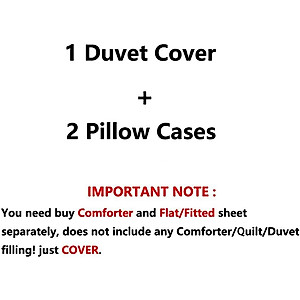 ADTEMP Soccer Bedding Sets, Cute Cartoon Printed Duvet Cover Soft Bedroom Bed Decor Gifts for Boys Girls Teens Kids Children 3 Piece with 1 Duvet Cover and 2 Pillowcase Twin Size