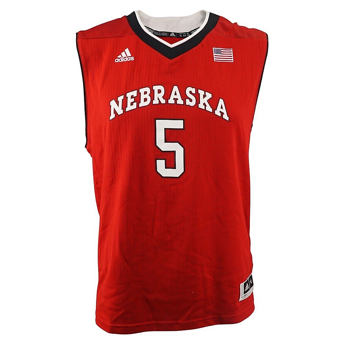 adidas Nebraska Cornhuskers NCAA Red Official #5 Road Replica Basketball Jersey for Toddler (2T)